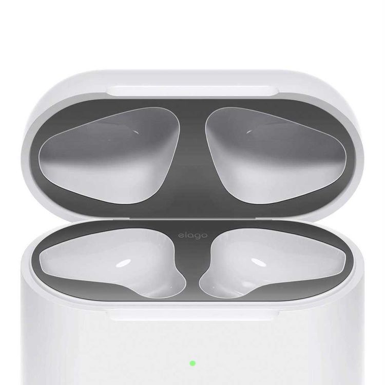 Dust-Proof Metal Cover for AirPods 1/2 by Elago (EAP2-GUARD-DG-2S)