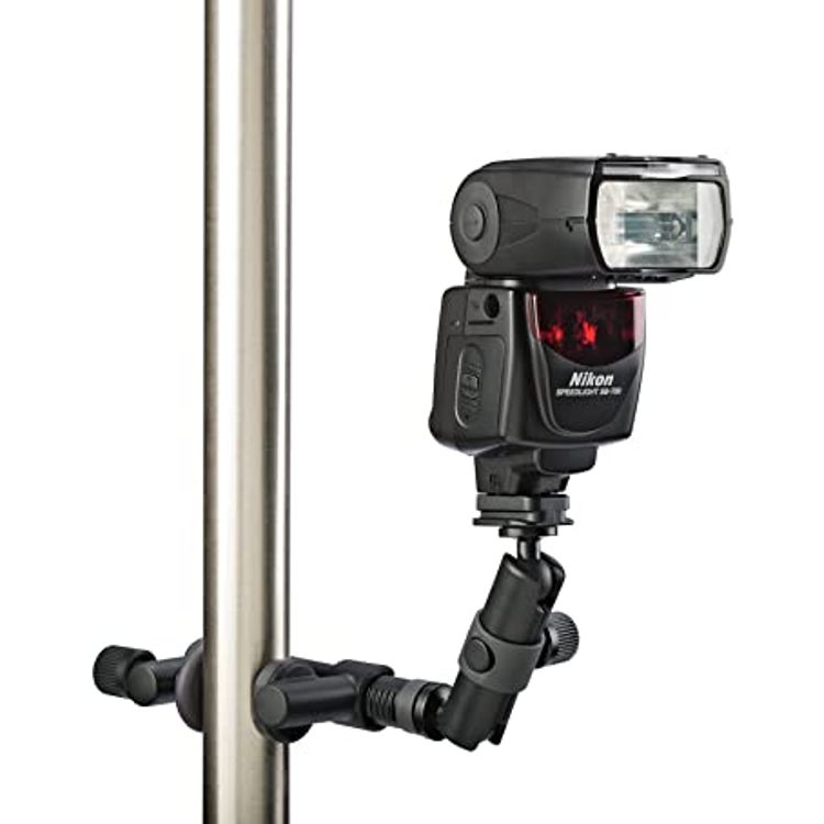 Joby Flash Clamp and Locking Arm for Camera Flash Light - Slate Black ...