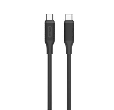 Shop Green Lion Type-C To Type-C PVC Cable | Transparent + Braided, 1 m ...