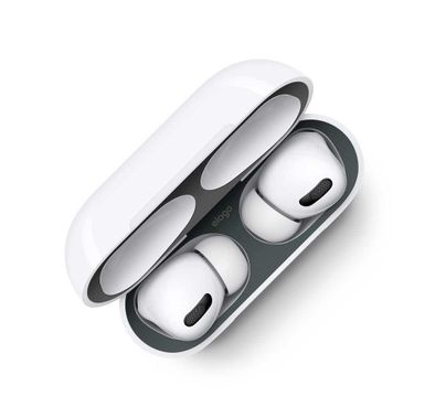 Elago Metallic Dust Guard Cover ( 2 Sets ) Compatible for Apple AirPods ...