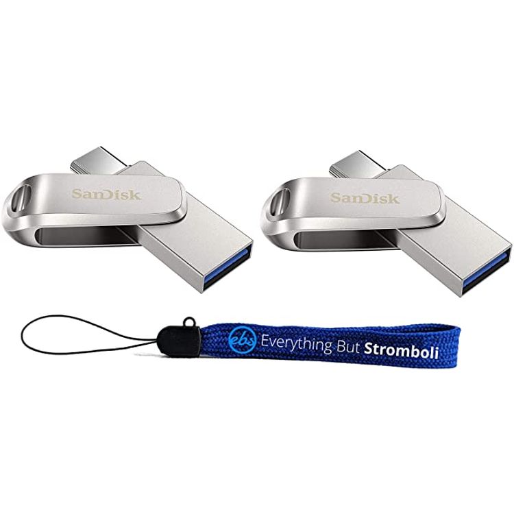 SanDisk 1TB Flash Drive (Bulk 2 Pack) Ultra Dual Drive Luxe USB Type-C ...