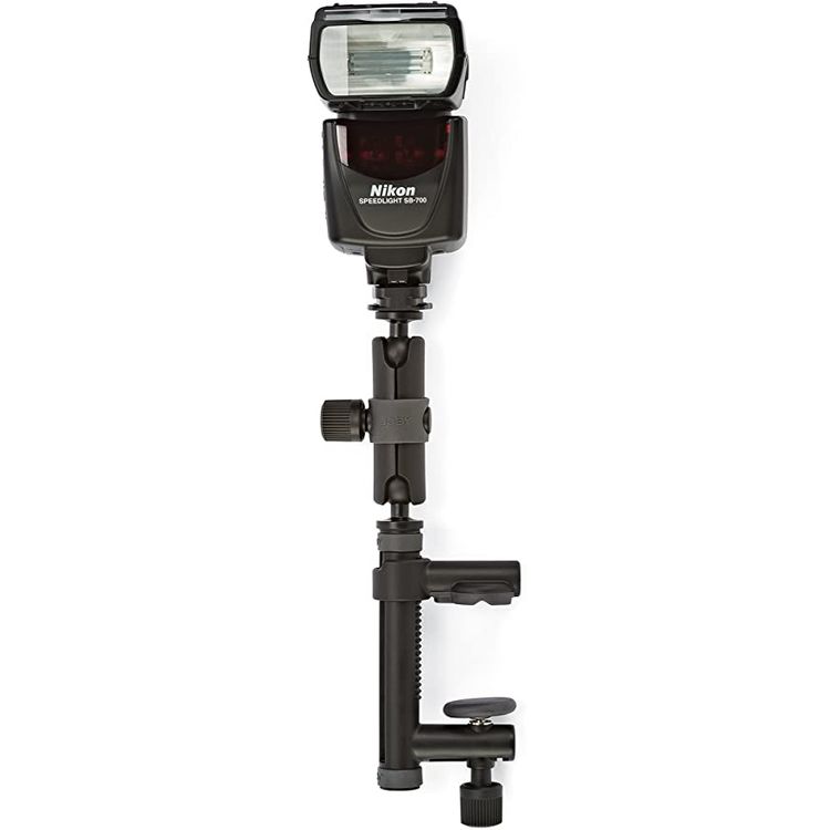 Joby Flash Clamp and Locking Arm for Camera Flash Light - Slate Black ...